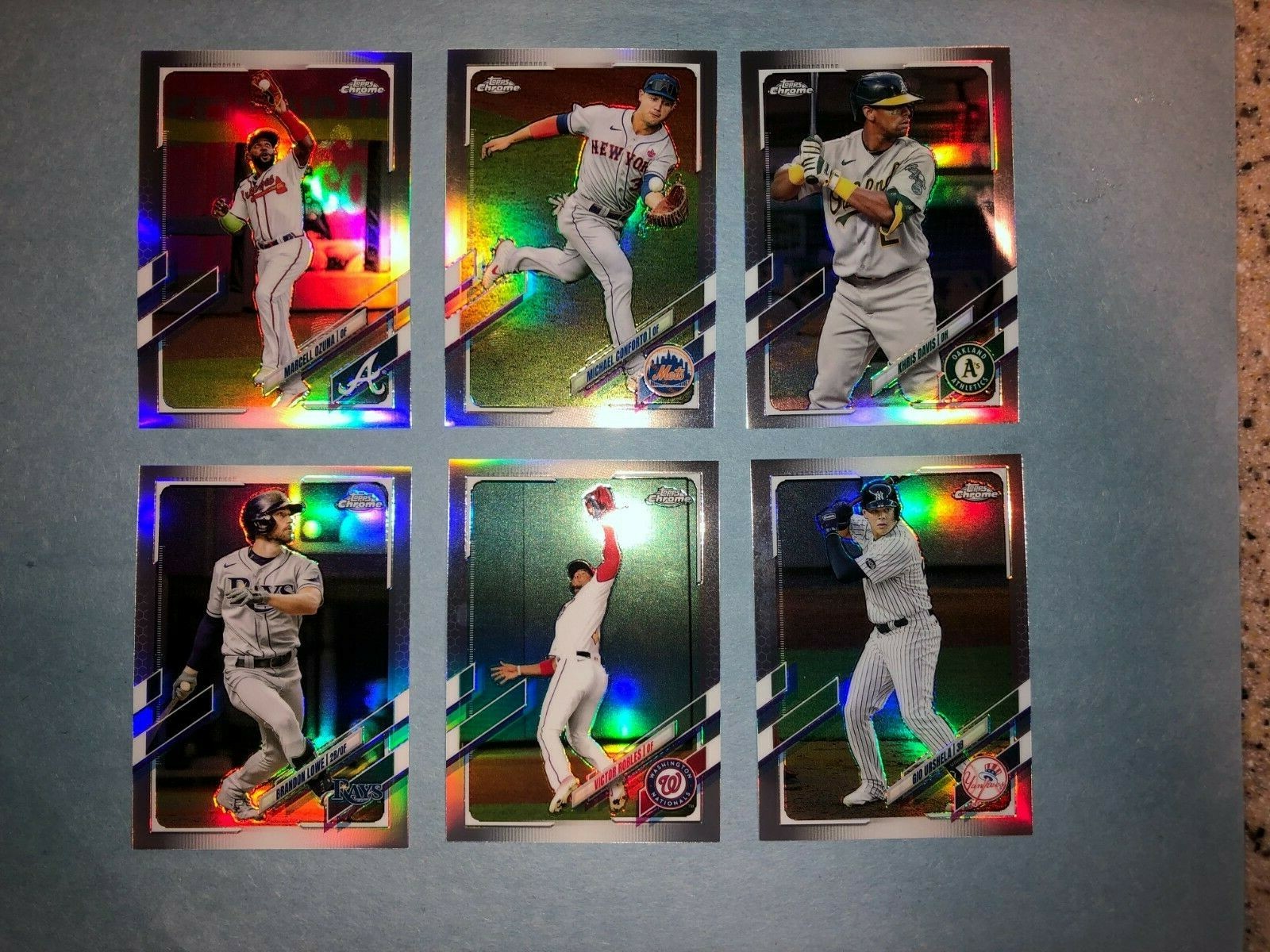 2021 TOPPS CHROME BASEBALL CARD REFRACTOR PARALLEL YOU CHOOSE 3-220 MLB ...