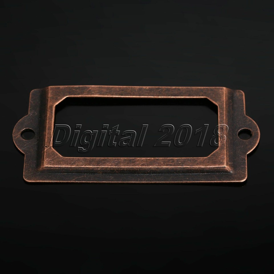 12pc Drawer Cabinet Frame Label Tag File Name Card Holder Accessories ...