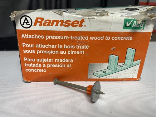 Ramset Powder Fastening Systems 2-1/2-Inch Washer Pin w/Ramguard 100 ...