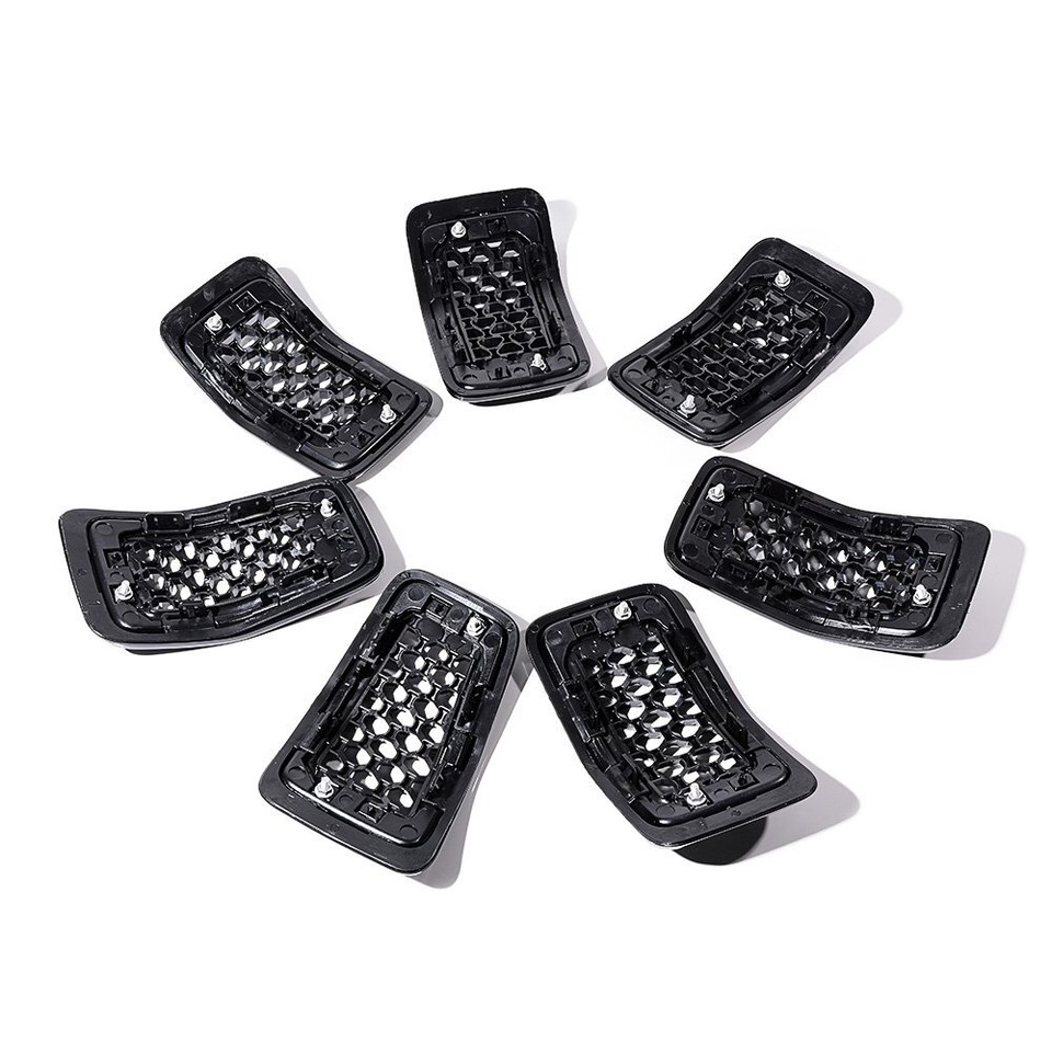 For 2019-2023 Jeep Cherokee Honeycomb Mesh Front Grill Inserts Gloss ...