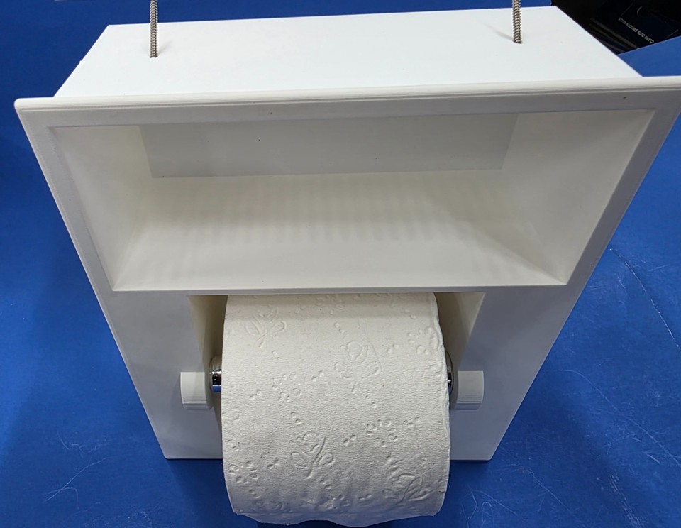 Recessed Bathroom Toilet Paper Holder, Mega Roll, Phone Shelf Slot ...