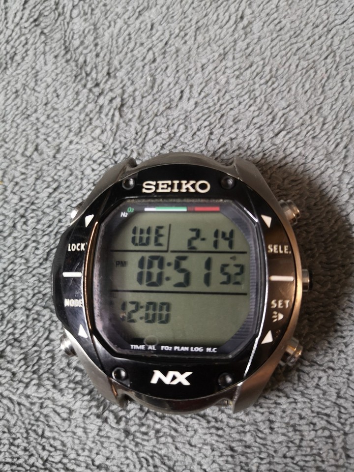 SEIKO Prospex MARINE MASTER Diving Computer Titanium Watch SUPER RARE ...
