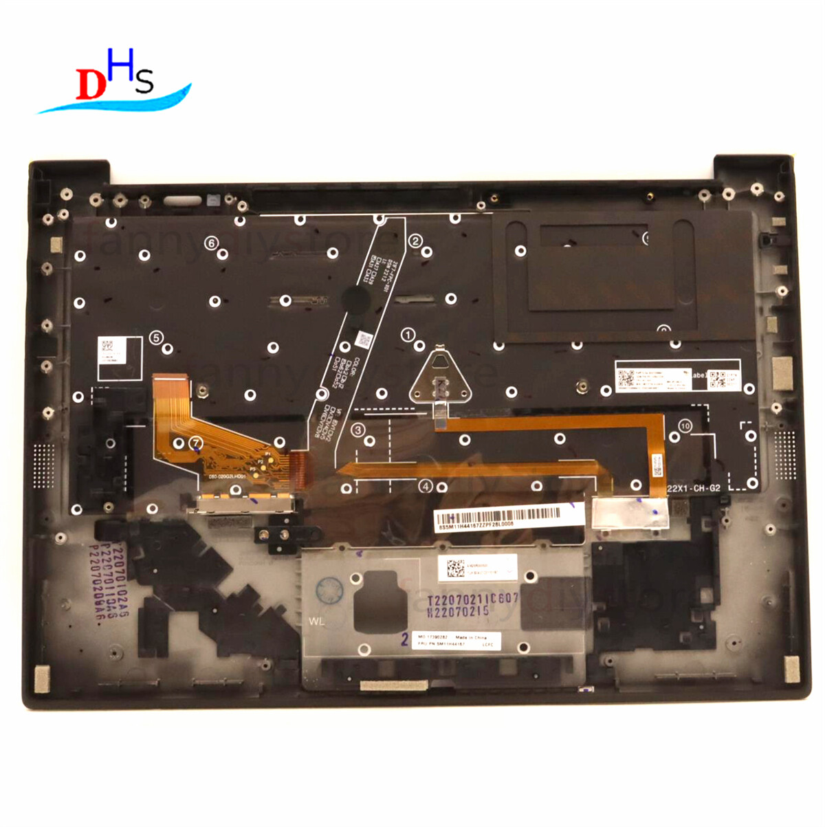 5M11H44167 ThinkPad X1 Carbon 10th Palmrest Upper Case Keyboard Bezel ...