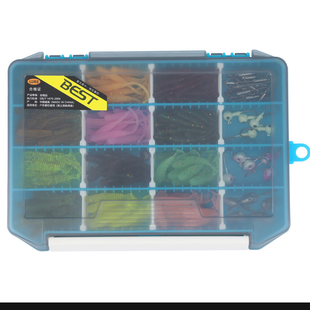 216pcs Fishing Kit Set Fishing Baits Barrel Swivels Jig Hooks S4Y9 ...