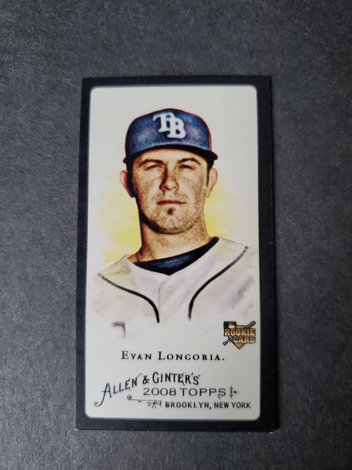 EVAN LONGORIA 2008 Topps Allen and Ginter MINI A&G BACK RC #177 Rookie ...