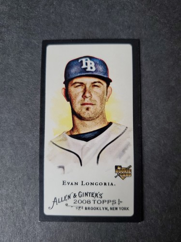 EVAN LONGORIA 2008 Topps Allen and Ginter MINI A&G BACK RC #177 Rookie ...