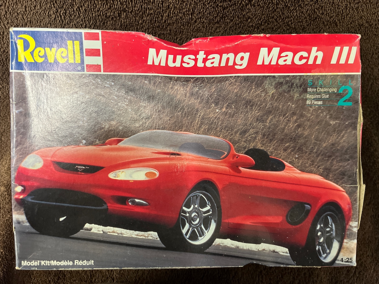 REVELL 1:25 SCALE " 1994 MUSTANG MACH III " PLASTIC MODEL KIT, NO. 7364 ...