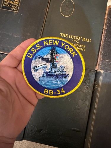 USS New York BB-34 Patch – Plastic Backing, 4in | eBay