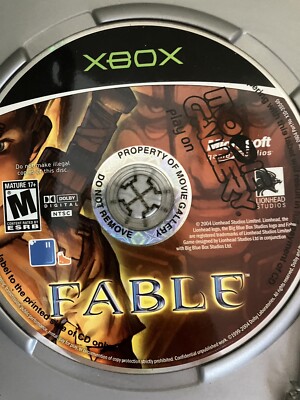 Fable Microsoft Xbox, 2004 Black Label 805529781146| eBay