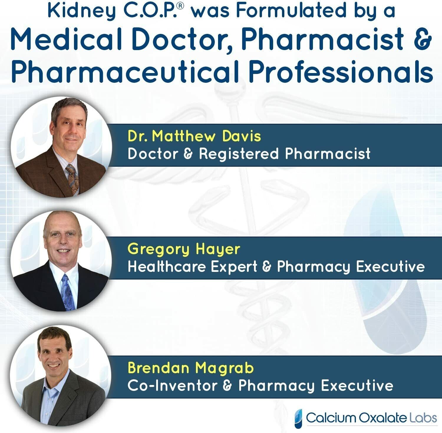 (3) Kidney COP Calcium Oxalate Protector 120 Capsules, Patented Kidney ...