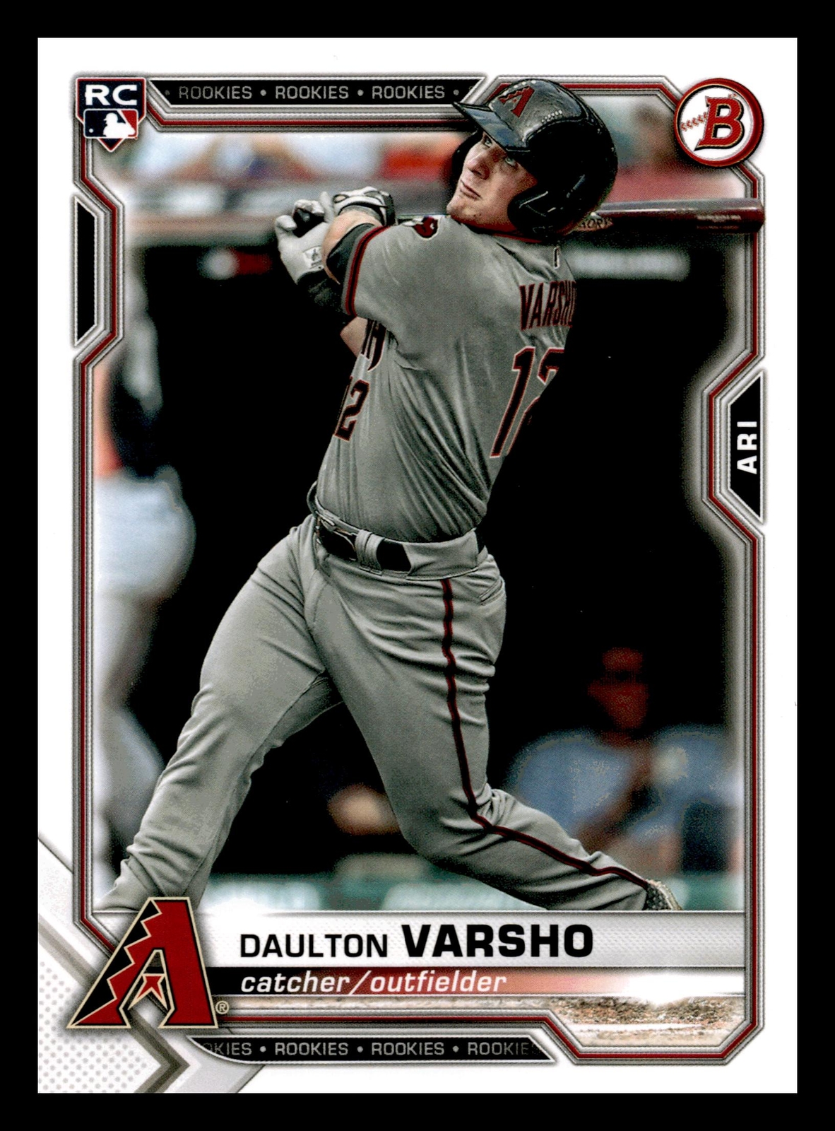 2021 Bowman Daulton Varsho Rc Rookie 81 Arizona Diamondbacks Nm Mint
