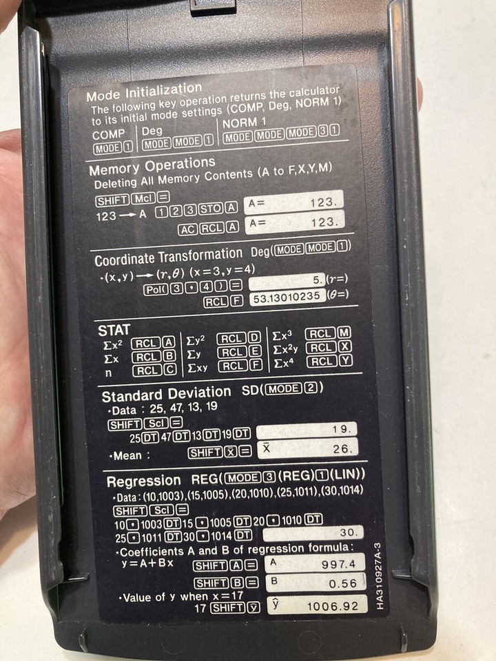 Casio FX-300W Solar & Battery Scientific Calculator S-V.P.A.M. Tested ...