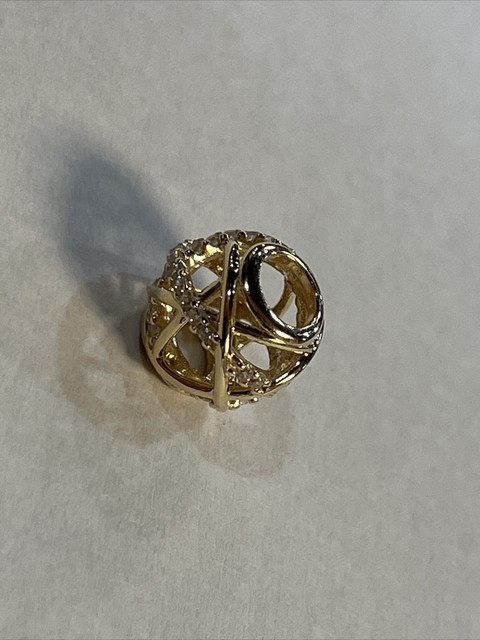Authentic PANDORA Charm 14k Gold Galaxy With Clear CZ 750827CZ for sale ...