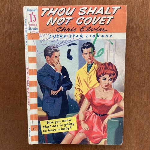 THOU SHALT NOT COVET Chris Elvin Pearson's No. 273 1962 Paperback Novel ...