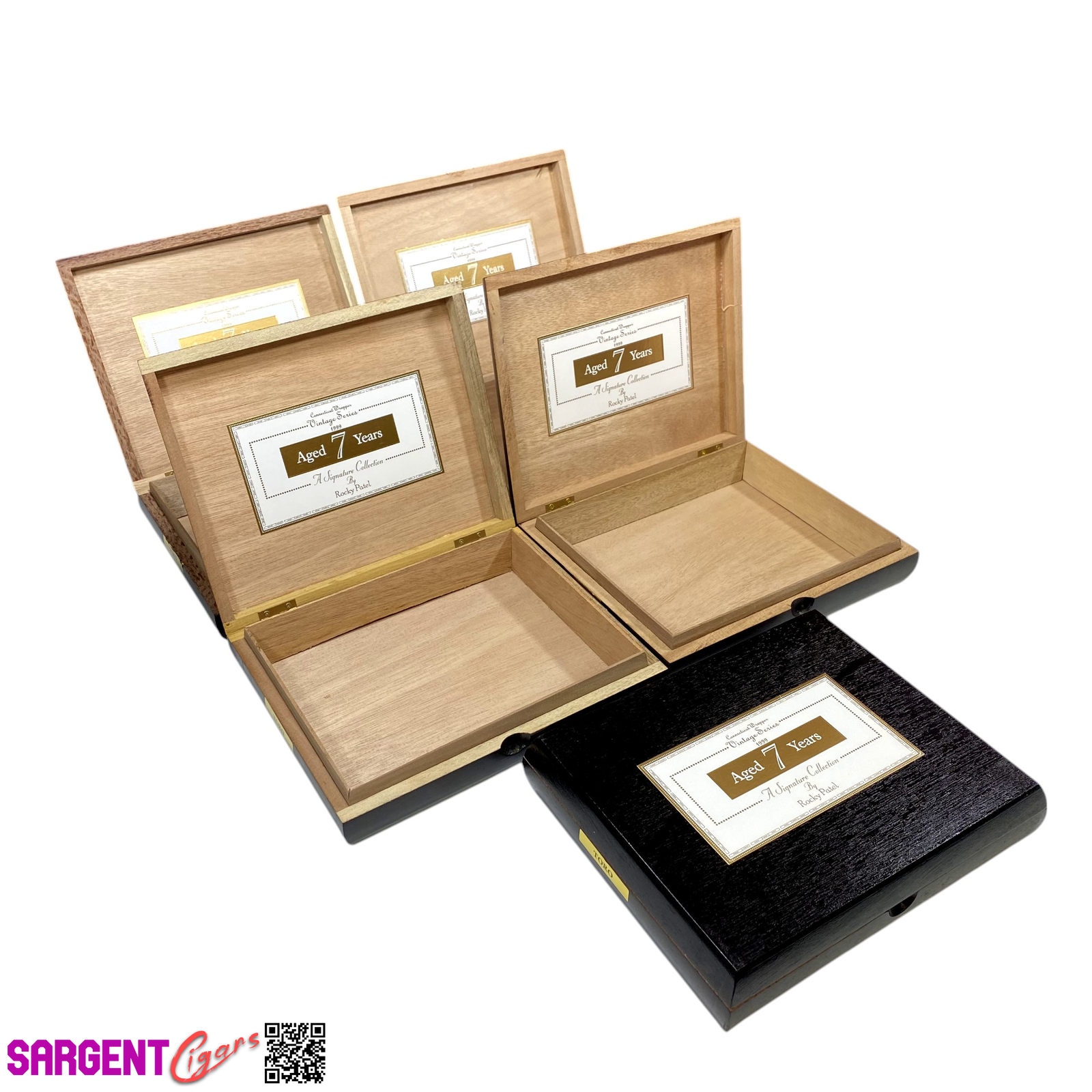 Lot of 5 Rocky Patel 1999 Toro Empty Wooden Cigar Boxes 9.25x7.5x2 #37 ...