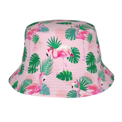 Outdoor Pink Flamingo Bucket Hat Unisex Cap Vacation | eBay Australia