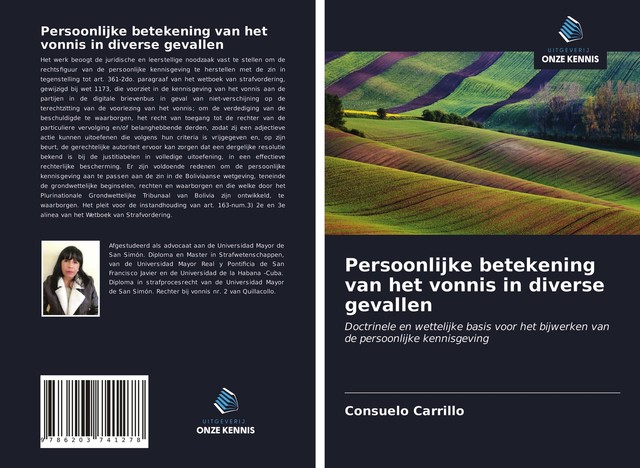 Persoonlijke Betekening Van Het Vonnis in Diverse Gevallen von Consuelo ...