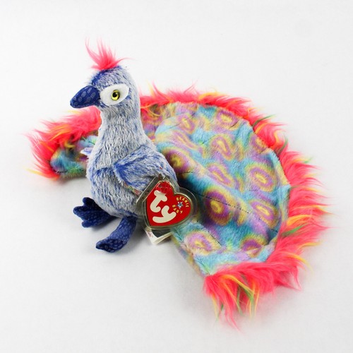 TY Beanie Babies Flashy 2000 Paon Multicolore Avec Étiquette Jouet En ...