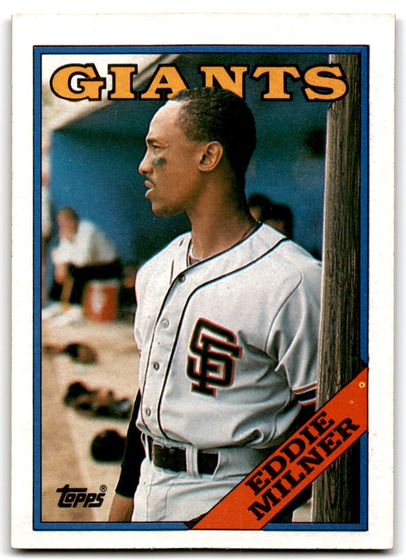 1988 Topps Baseball Card Eddie Milner San Francisco Giants #677 | eBay