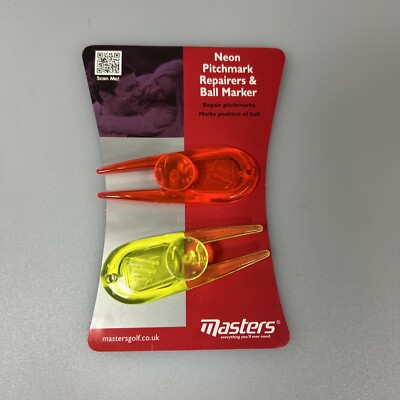 Masters Neon Pitchmark Repairers and Ball Markers | eBay