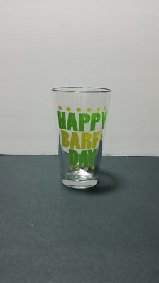 Happy Barfday Glass Personalized Tumbler 12 ounces | eBay