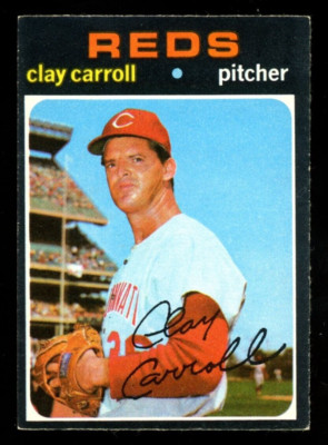 1971 TOPPS OPC O PEE CHEE MLB BASEBALL #394 CLAY CARROLL NM Cincinnati ...