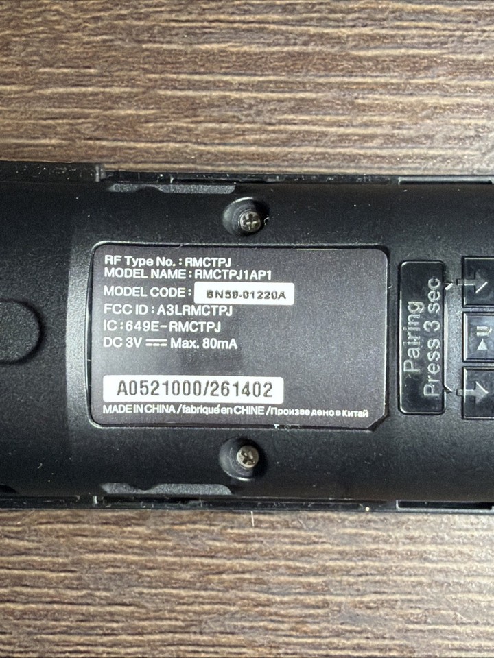 Samsung BN59-01220A Smart Hub TV Remote Control Genuine OEM Original ...