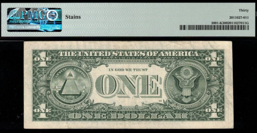 2013 $1 Federal Reserve Note Dallas PMG 30 crazy rare serial number ...