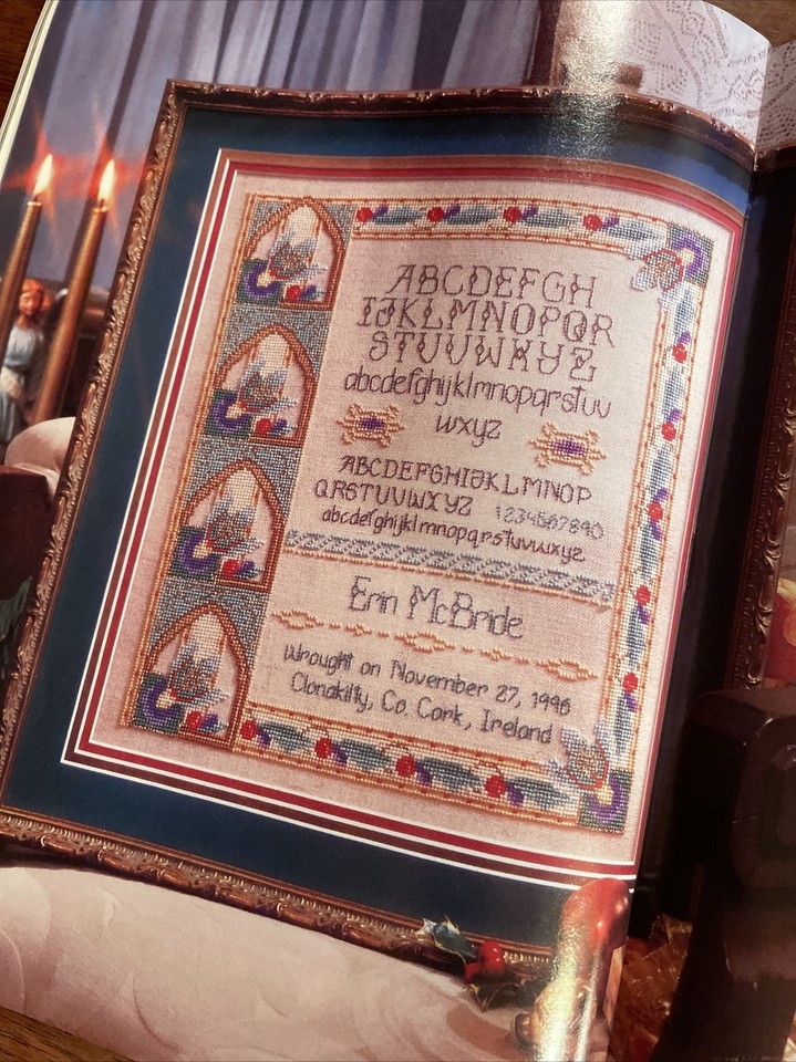 Cross Stitch & Needlework Dec 1996 Christmas Plate Erica Wilson Celtic ...