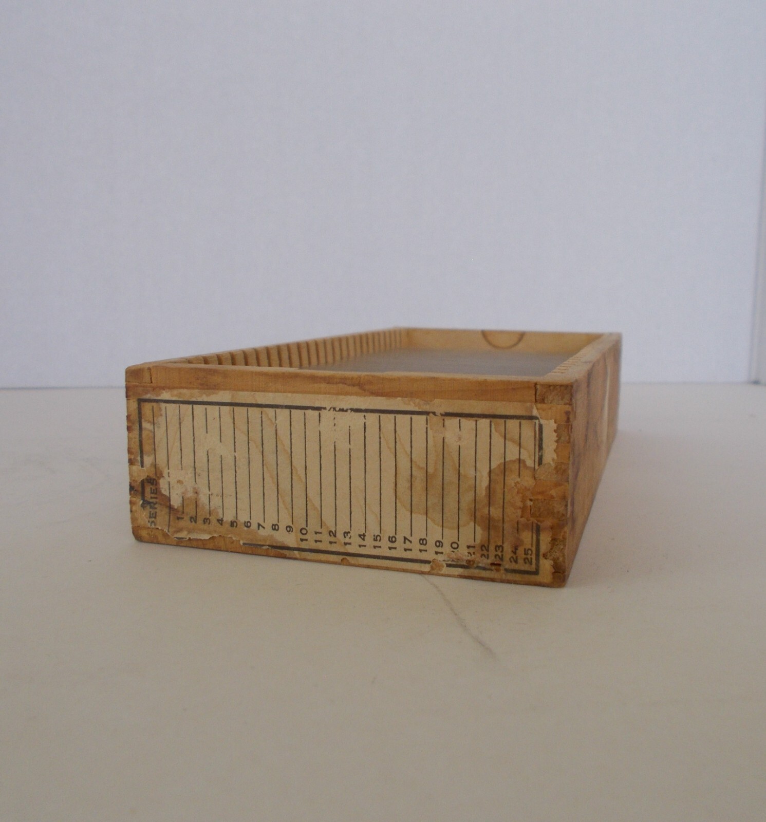 VINTAGE MICROSCOPE LAB SLIDES, WOOD BOX, LOT OF 100, ca 1940s | eBay