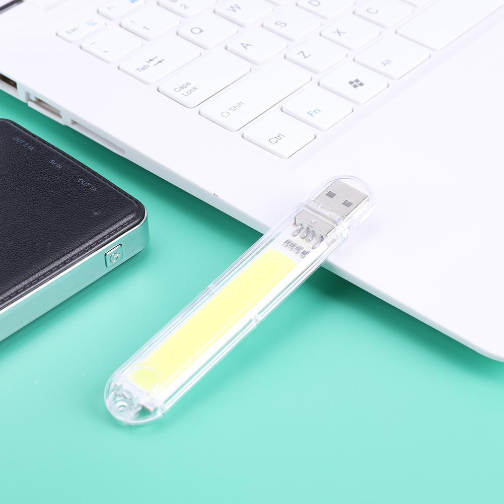 Mini Portable USB Book Light Bright Reading Lamp for PC Laptop (White ...