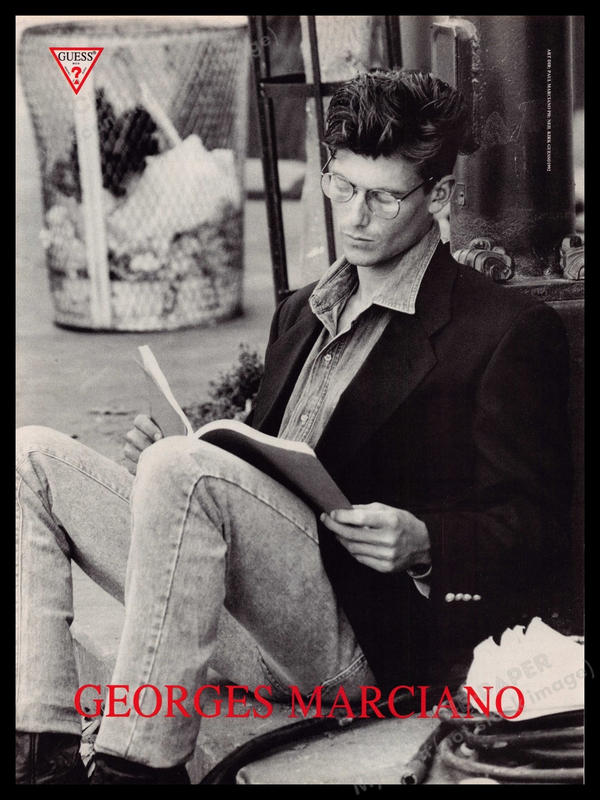 Guess Georges Marciano 1990s Print Advertisement Ad 1992 Male Model ...