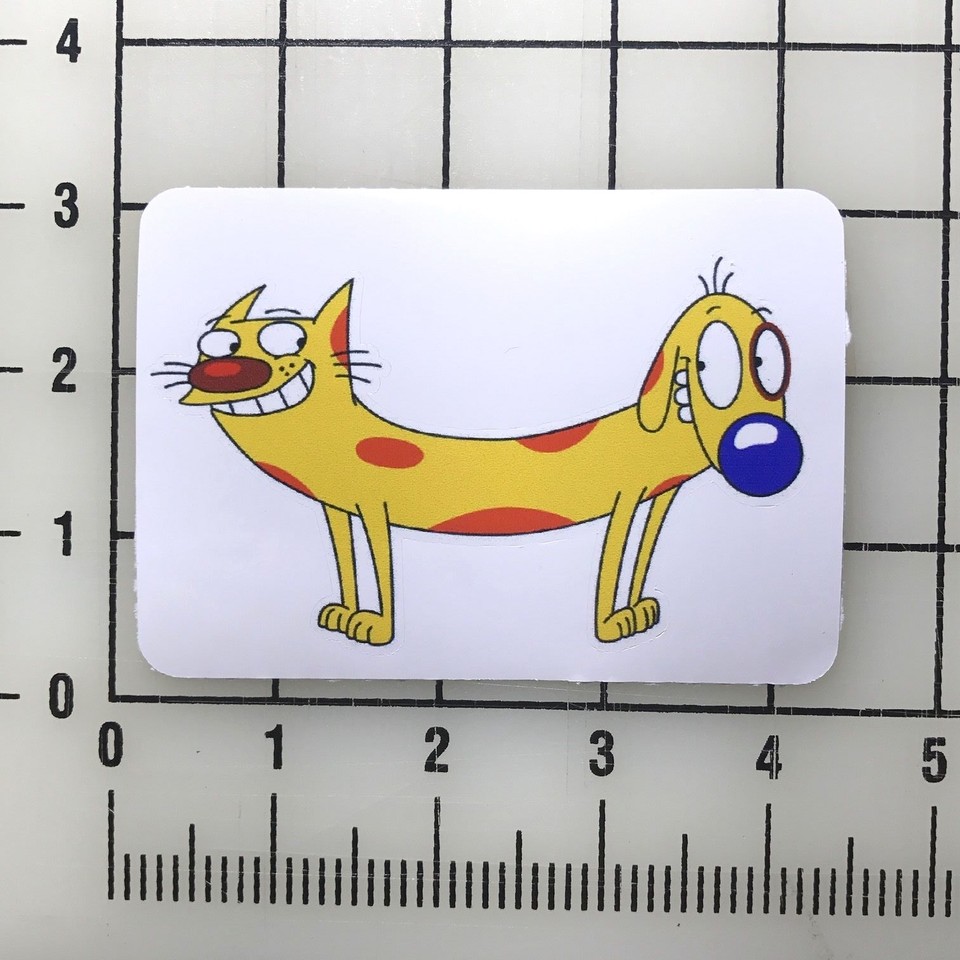 Catdog 4" Wide Vinyl Decal Sticker BOGO | eBay