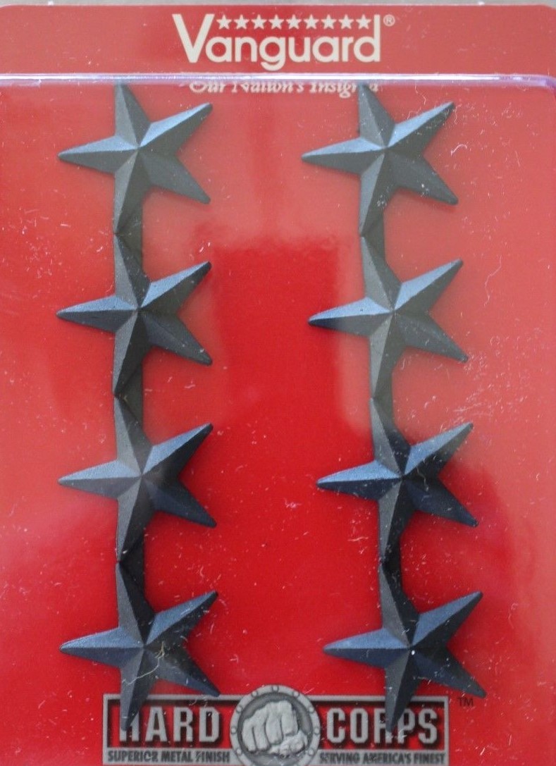 USMC US MARINE CORPS O-10 GENERAL'S SUBDUED BDU MARPAT COLLAR RANK ...