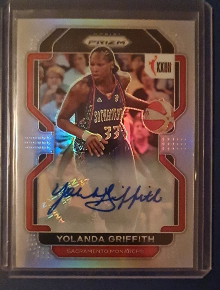 YOLANDA GRIFFITH 2022 WNBA Prizm Silver Prizm Auto #163 | eBay