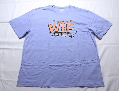 What The Fin Womens Plus Classic Logo Cotton T-Shirt AC2 Coral Lavender ...