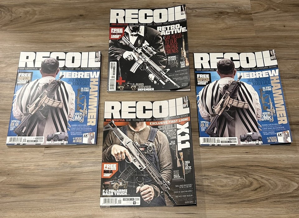 Lot Of 41 Recoil Gun Lifestyle & Concealment Gun Lifestyle Magazines ...