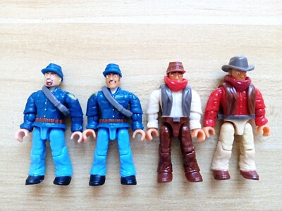 Mega construx train heist FVR42, 4 mini figures | eBay
