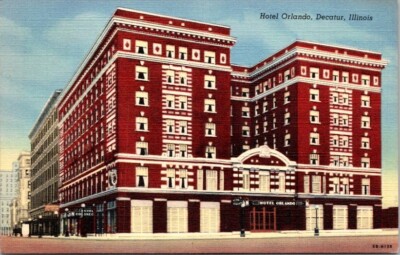 Vintage Postcard View of the Hotel Orlando Decatur Illinois IL c.1930 ...