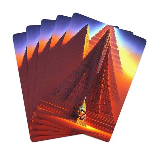 Pyramid Playing Cards Pyramid Solitaire Egyptian Poker Cards | eBay