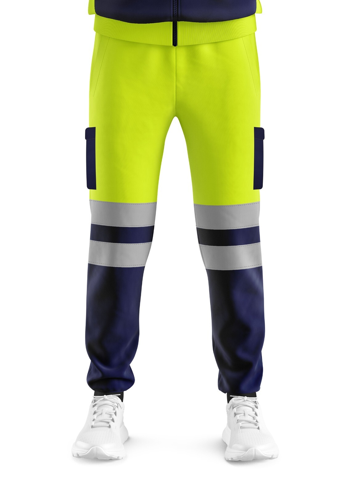 Mens Hi Vis Viz Hooded Zip Up Tracksuit Tracksuit High Visibility ...