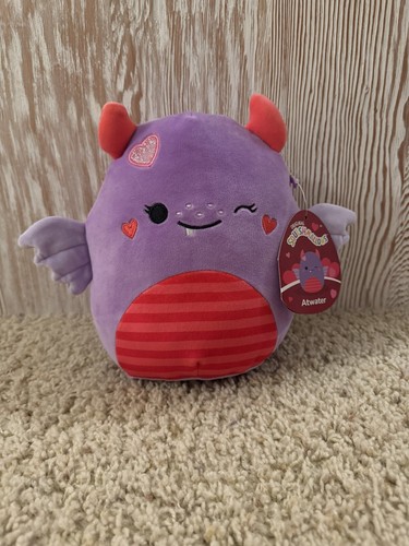 Squishmallows Atwater the Winking Lavender Monster 8" Purple, Valentine ...