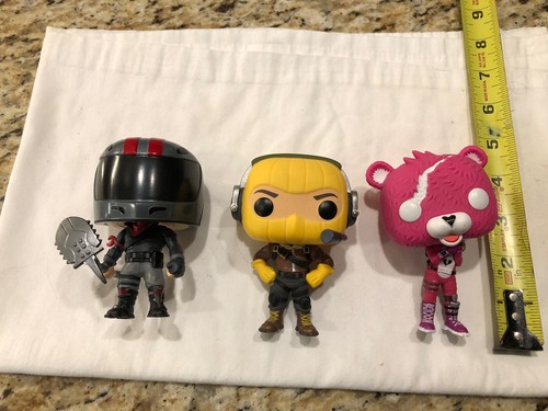 Nice Lot of 3 Funko Pop! Fortnite Pop Loose No Box Vaulted Raptor ...