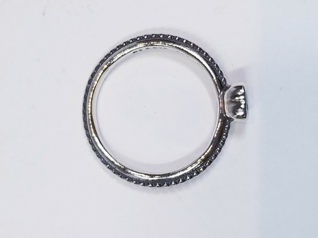 One Love Genuine PANDORA Silver Valentine's Heart Ring Sz 6 190896cz ...