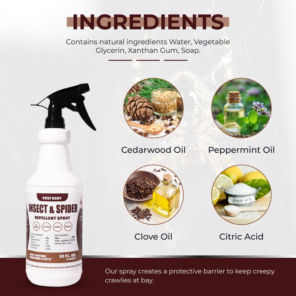 Peppermint Oil Bug Spray - Natural non-toxic- Pest Repellent W ...