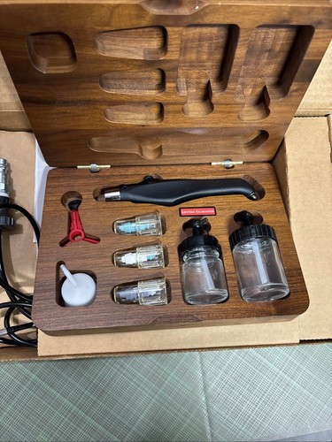 Testors Aztek A4308 Resin Airbrush Set W/Wood Case | eBay