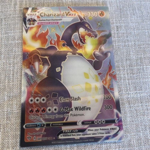 Charizard VMAX SV107/SV122 Large Holographic Sticker Card! Not A ...