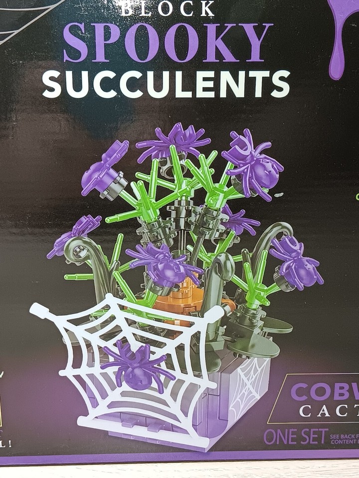 *FREE SHIP* 🕷 COBWEB CACTUS Spooky Succulent Block Tech Brick Set | eBay