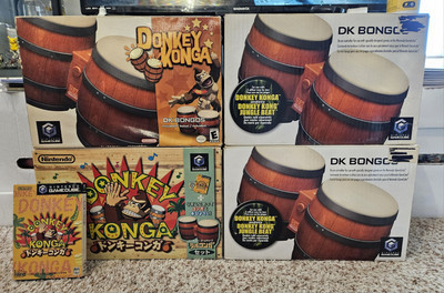 DK Bongos Drum Controller and Game LOT - (Nintendo Gamecube) - READ ...