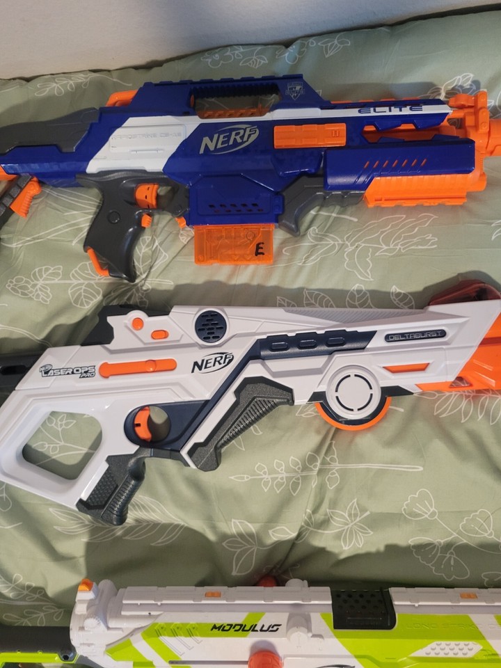 nerf gun lot used guns x16 guns, 2x accesories | eBay